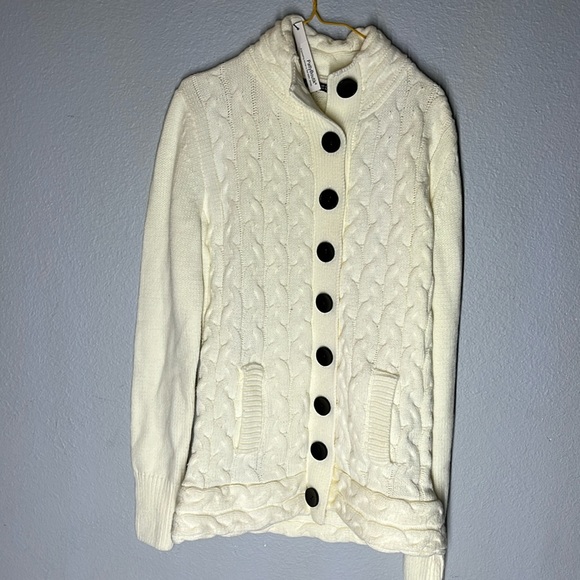 PattyBoutik | Sweaters | Patty Boutik Knit White Cardigan | Poshmark